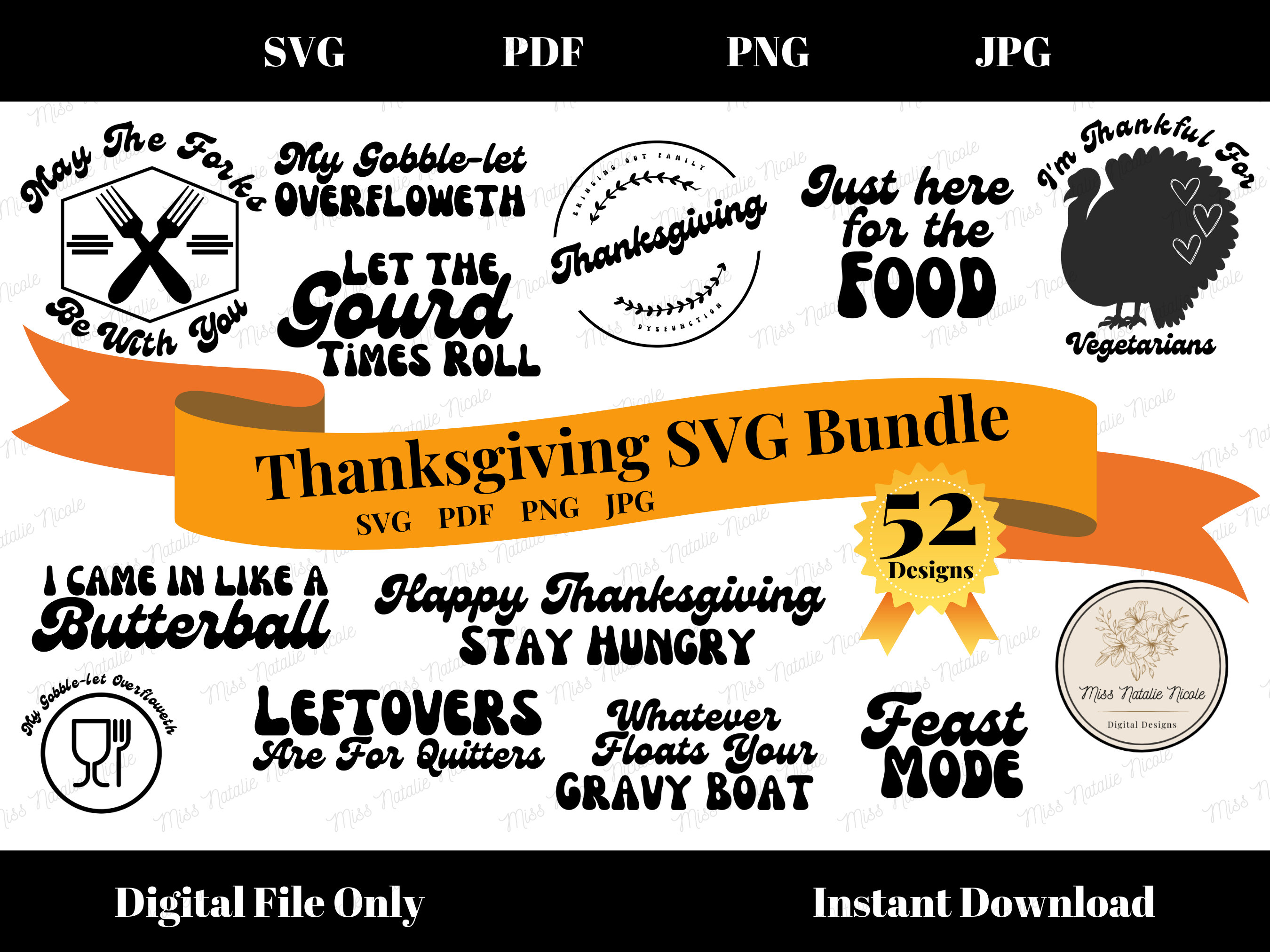 Thanksgiving SVG, Thanksgiving SVG Bundle SVG Files for Cricut ...