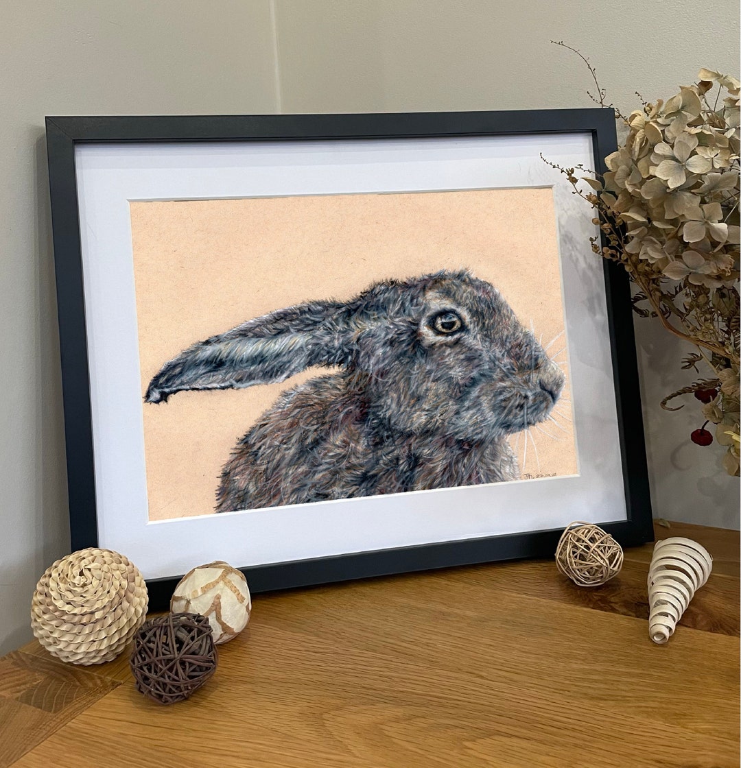 Premium Coloured Pencil Hare Portrait | Josh_harris_illustration ...