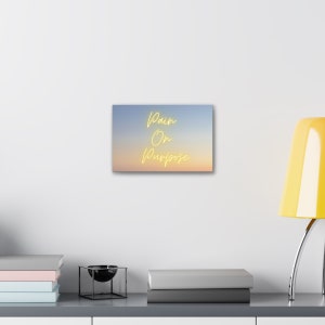 Pain on Purpose Canvas Stretched Wall Hanging/ Motivational Home Decor ...