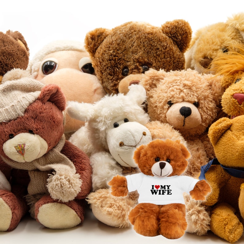 Personalized I Love My Girlfriend, Boyfriend, Wife, Fiance Stuffed ...