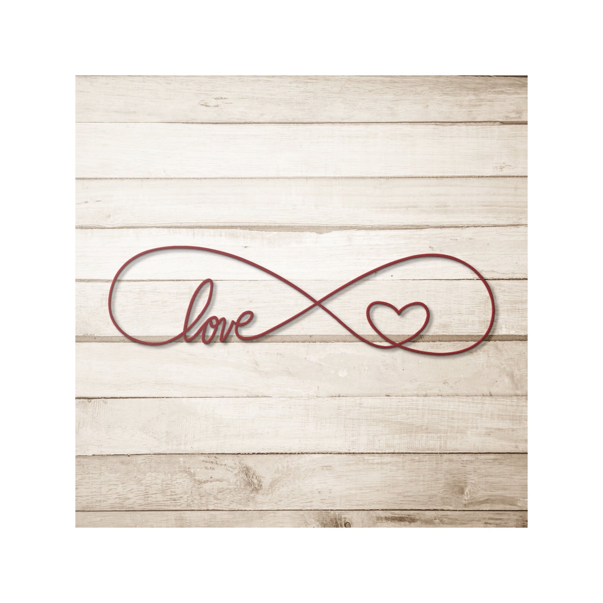 Metal Wall Art Love Infinity / Wall Decor/ Wall Hanging/ for Any Room ...