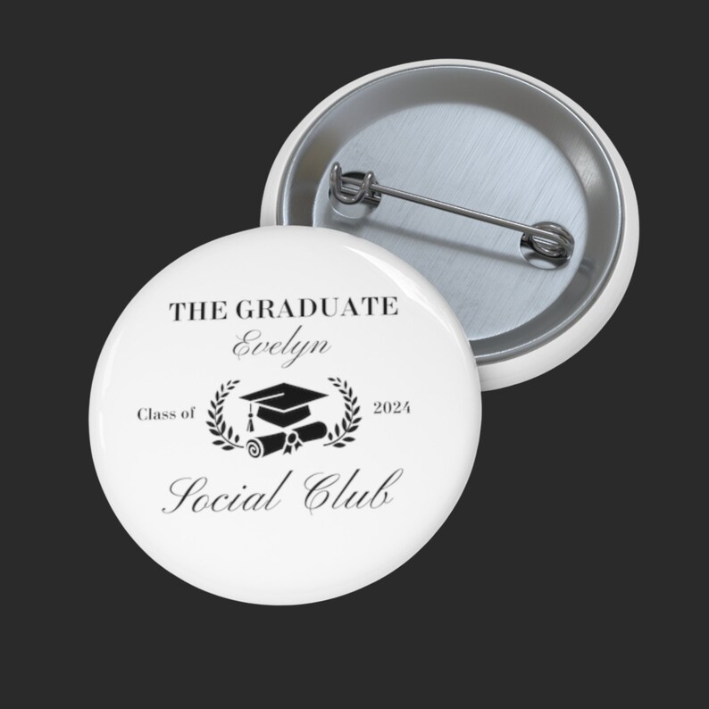 Graduation Pin for Class of 2024, Custom Grad Lapel Pin, Personalized ...