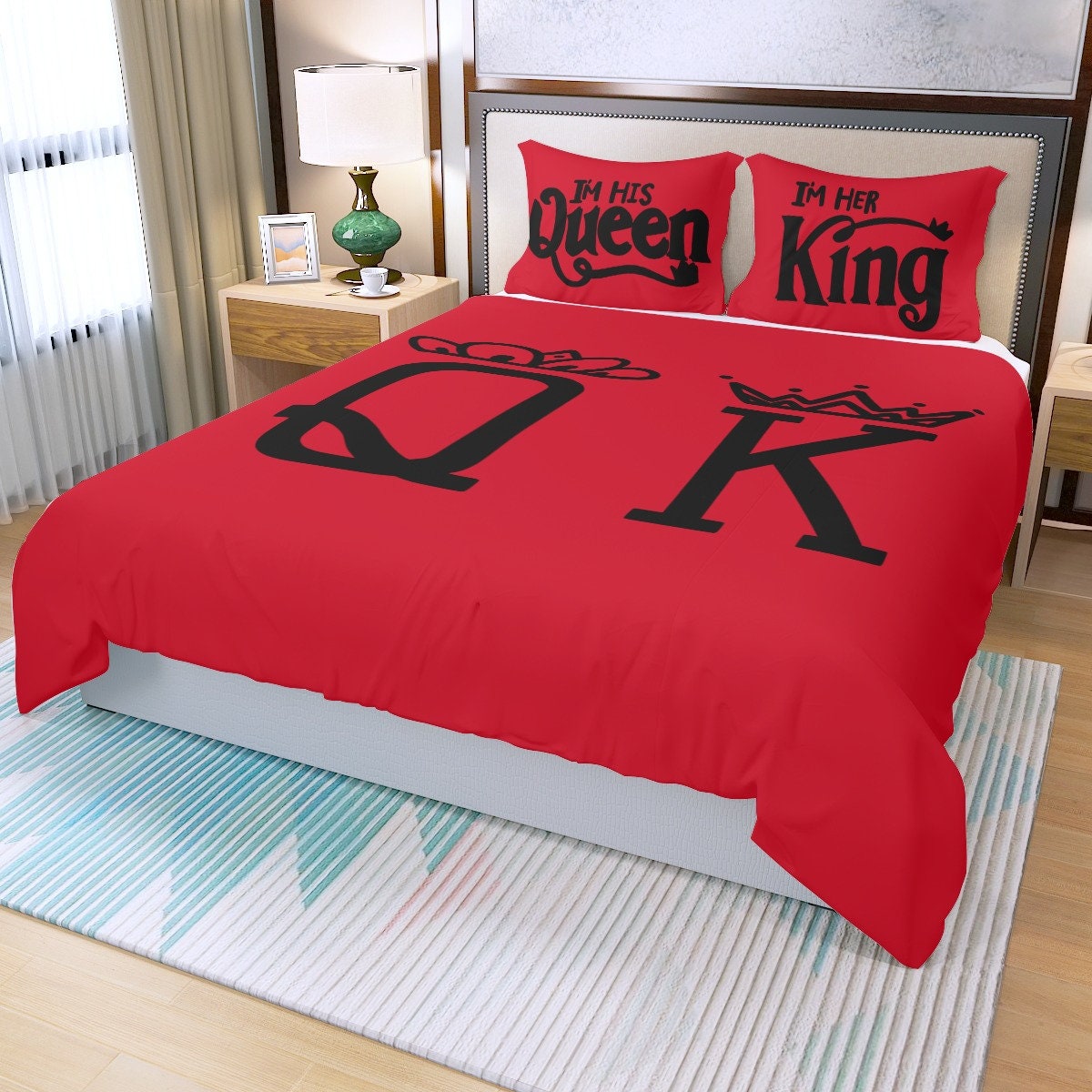 His queen her king comforter sets store