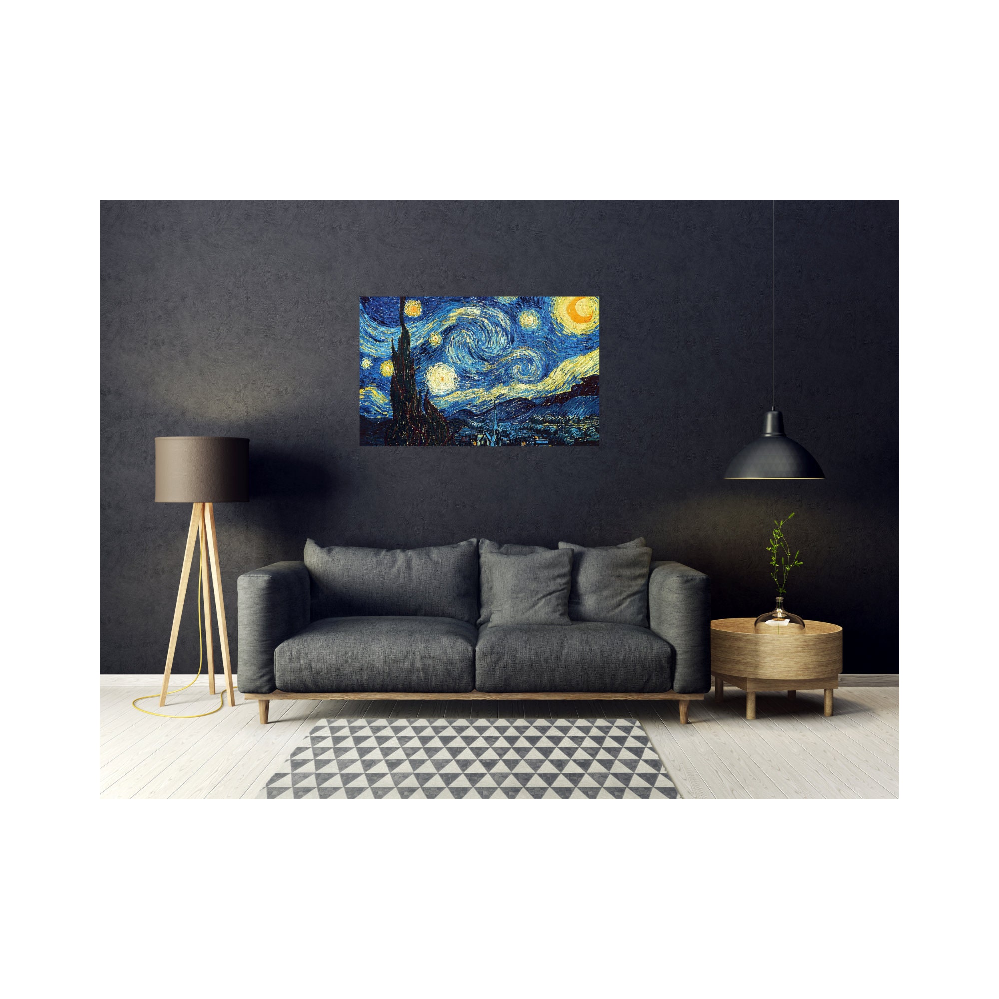 Van Gogh Starry Night Printable/ Digital/ Collectible Wall Art - Etsy