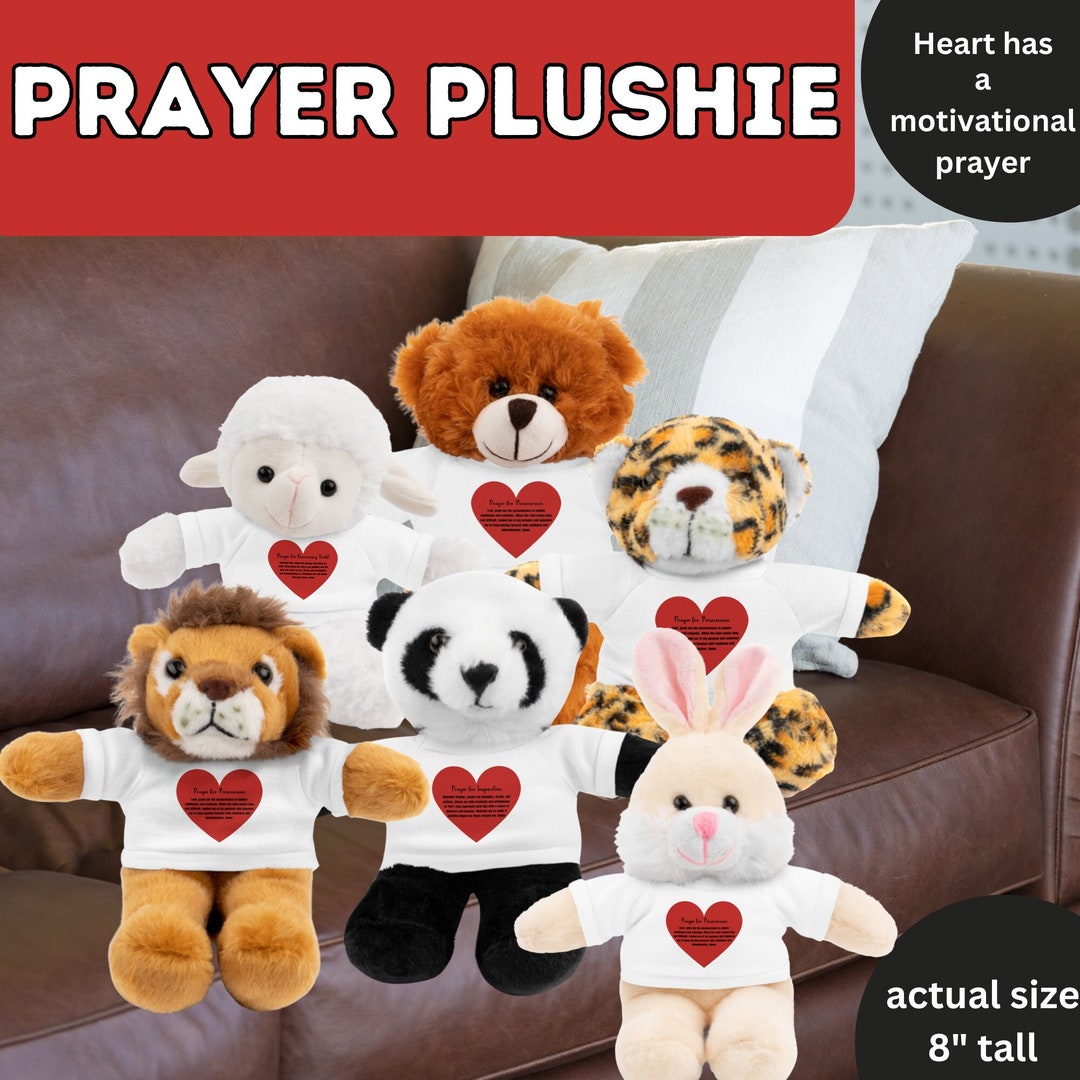 Motivating Inspiring Prayer Plushie Stuffed Animals With Prayers ...