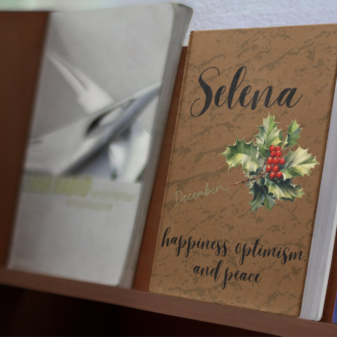 Personalized Birth Flower Journal, Birth Month Flower, Personaljournal ...