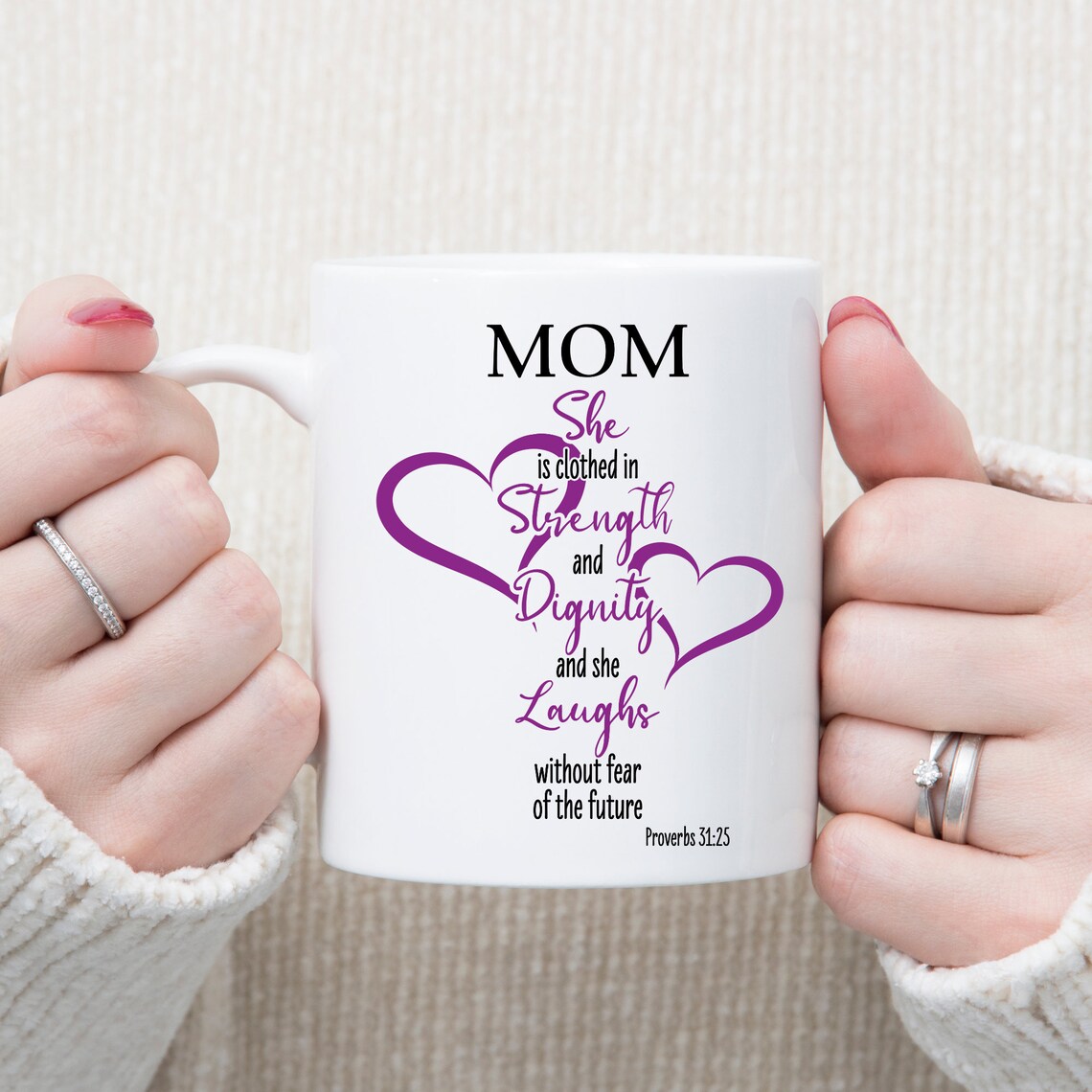 Mom Proverbs 31 Mug/ 11oz /ceramics/ Christian Gift/ Christian Mug ...