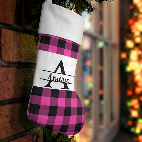 Plaid Stocking - Etsy