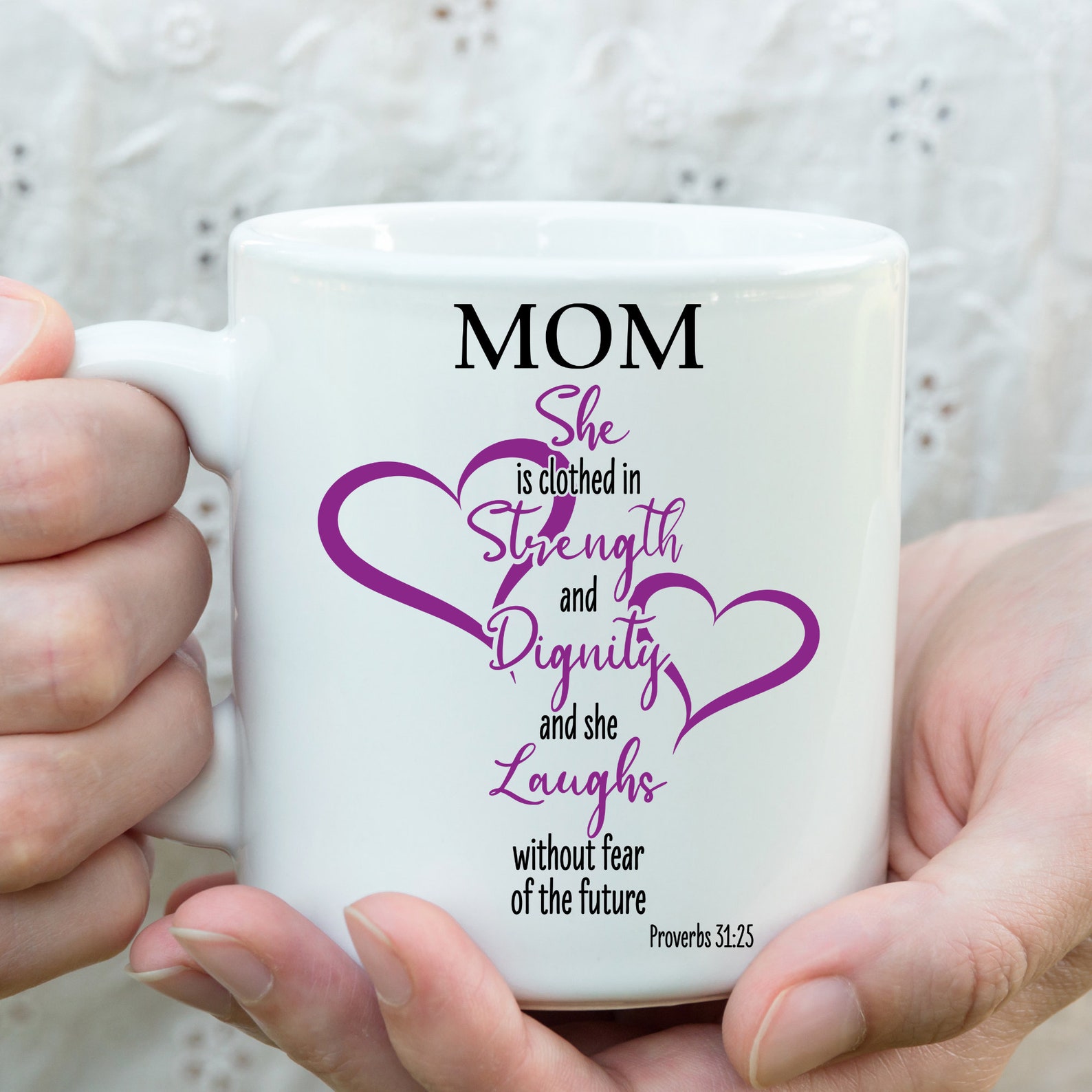 Mom Proverbs 31 Mug/ 11oz /ceramics/ Christian Gift/ Christian Mug ...