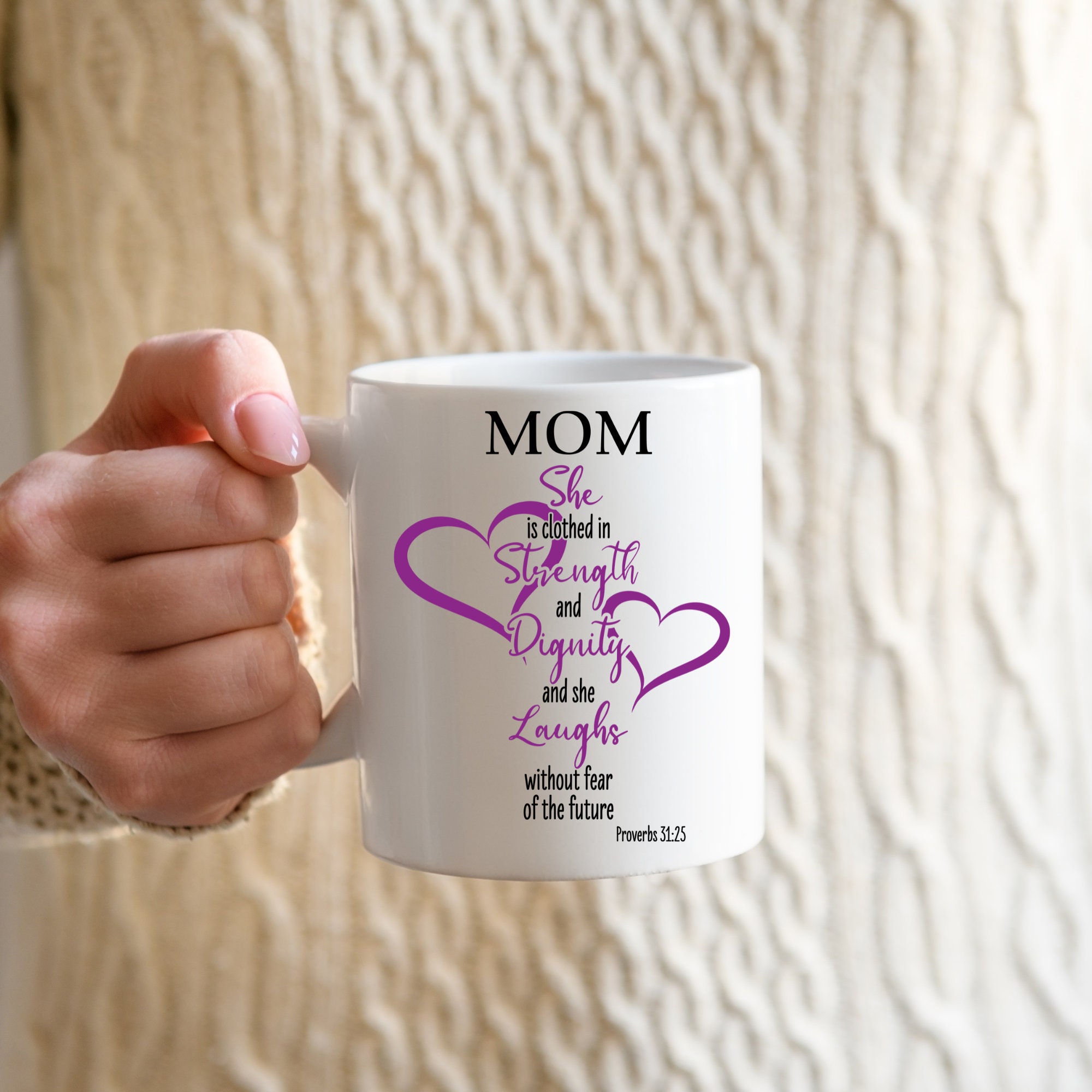 Mom Proverbs 31 Mug/ 11oz /ceramics/ Christian Gift/ Christian Mug ...