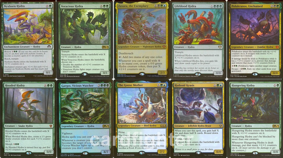 Custom Hydra Tribal Commander EDH Deck - Zaxara, the Exemplary - MTG ...
