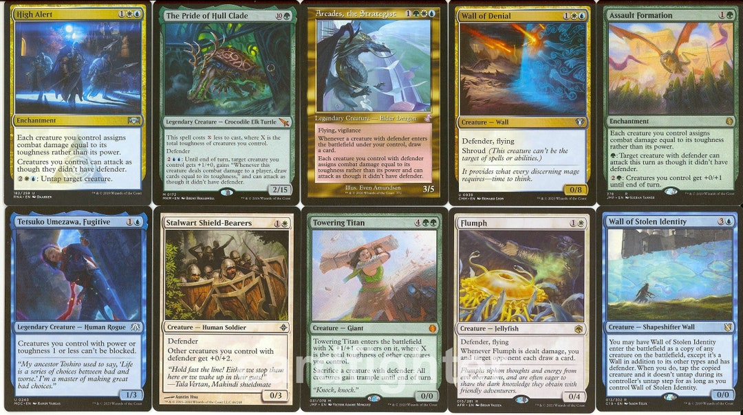 Custom Defender Wall Tribal Commander EDH Deck - Arcades, the ...