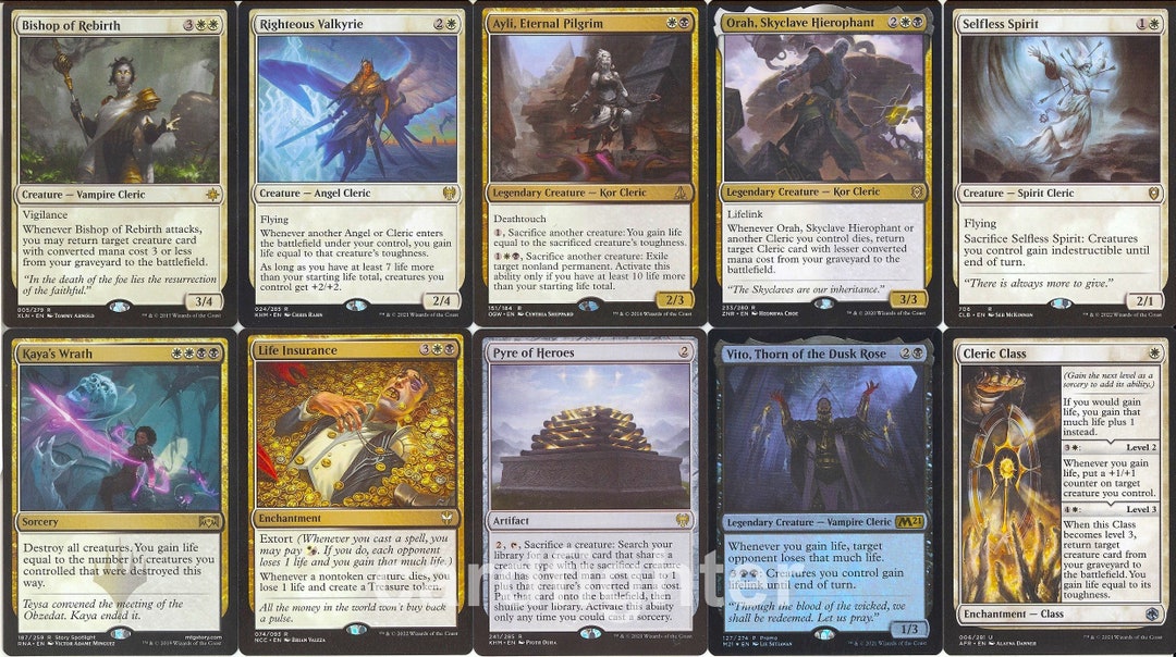 Cleric Tribal Commander EDH Deck Ayli, Eternal Pilgrim Sacrifice Lifegain - Etsy