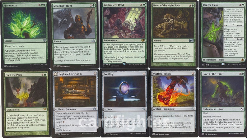 Custom Werewolf Tribal Commander EDH Deck Tovolar, Dire Overlord MTG ...