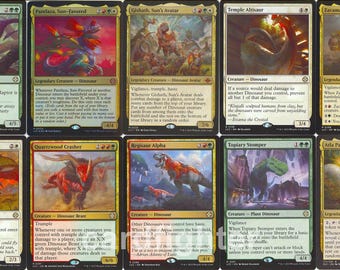 Custom Commander Deck - Zacama Primal Calamity, Dinosaur EDH Mtg Magic ...