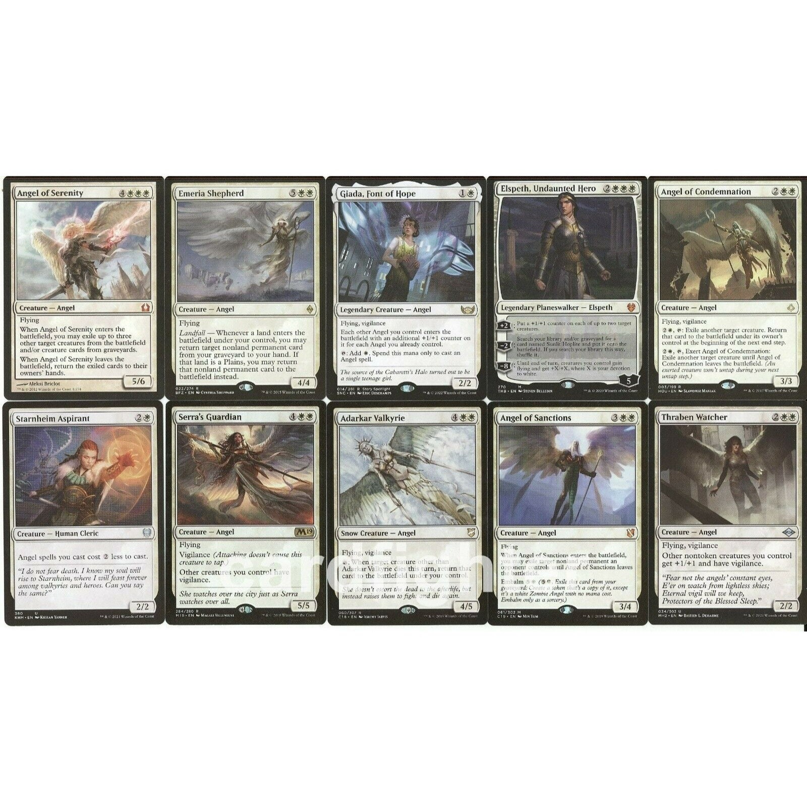 Angel Tribal Commander Edh Deck Giada Font Of Hope Mtg Magic Cards Etsy