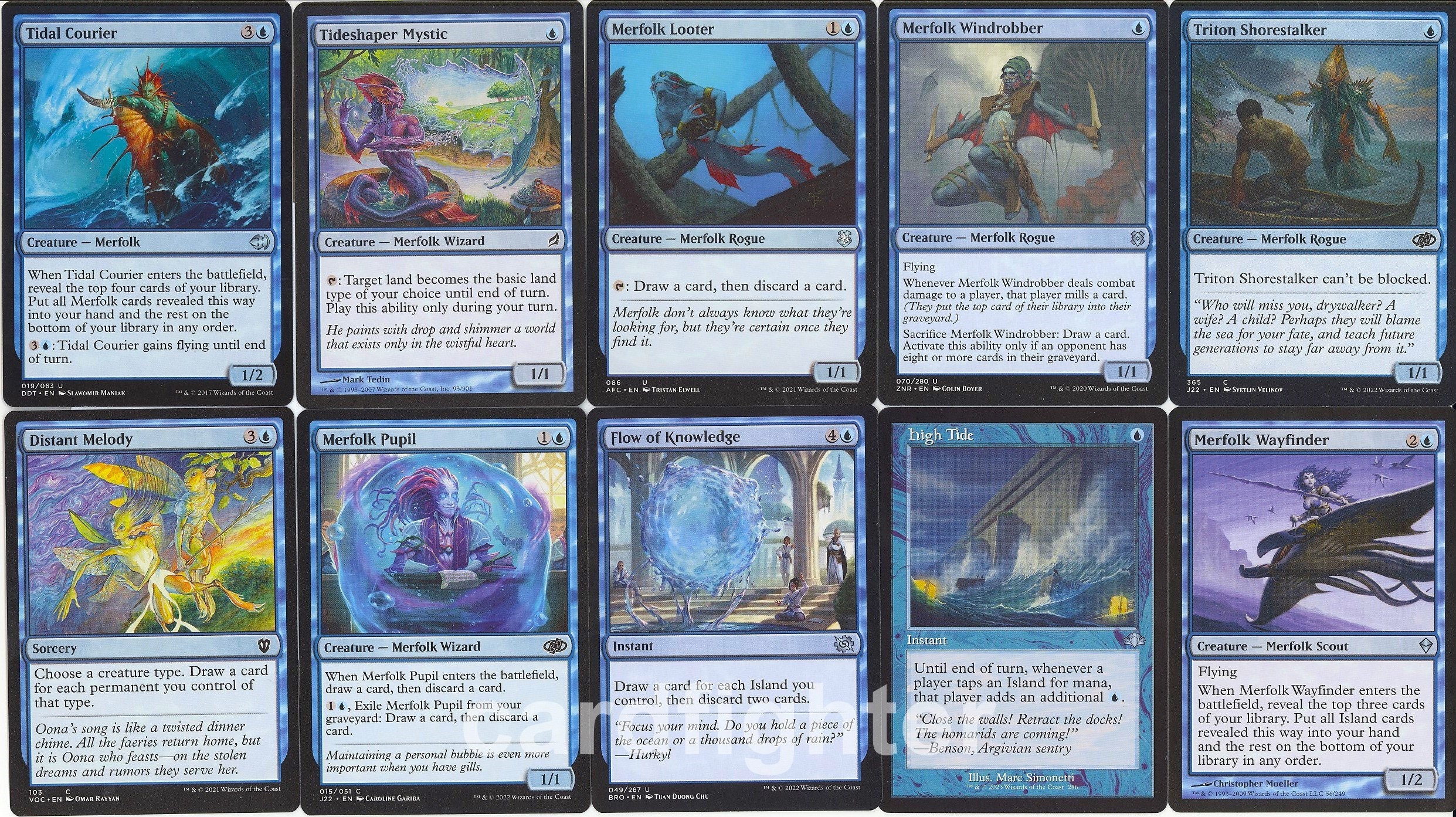 Merfolk Tribal Commander EDH Deck Svyelun of Sea and Sky - Etsy