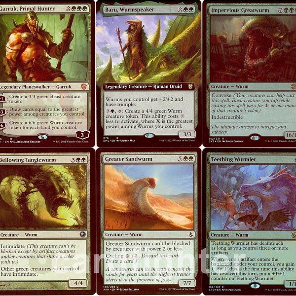 Wurm Decks Mtg - Etsy