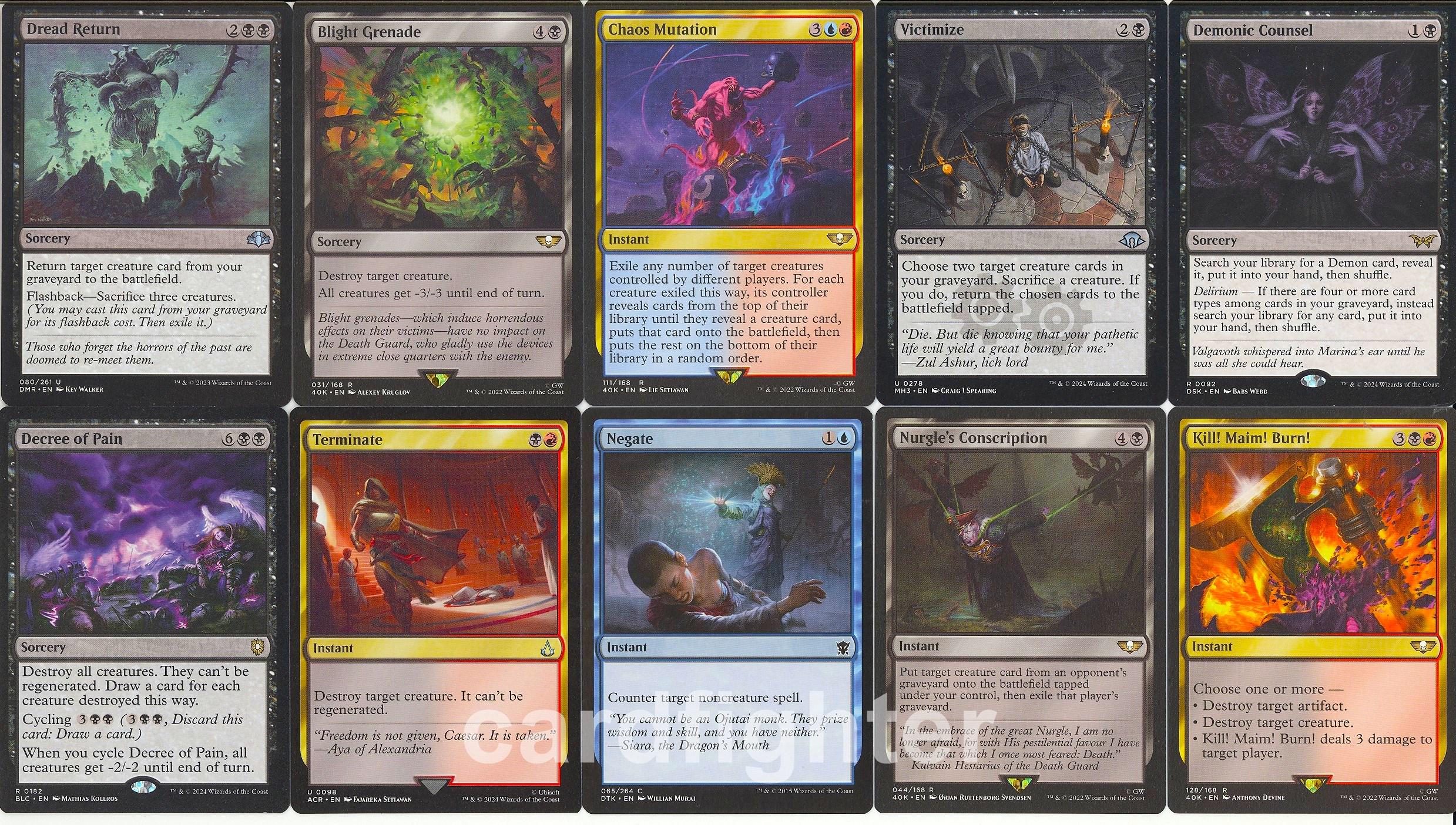 Custom Demon Tribal Commander EDH Deck - Be'lakor, the Dark Master ...