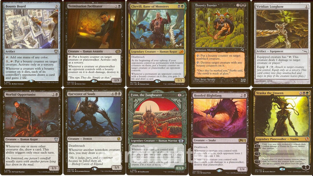 Custom Bounty Deathtouch Commander EDH Deck - Chevill, Bane of Monsters ...