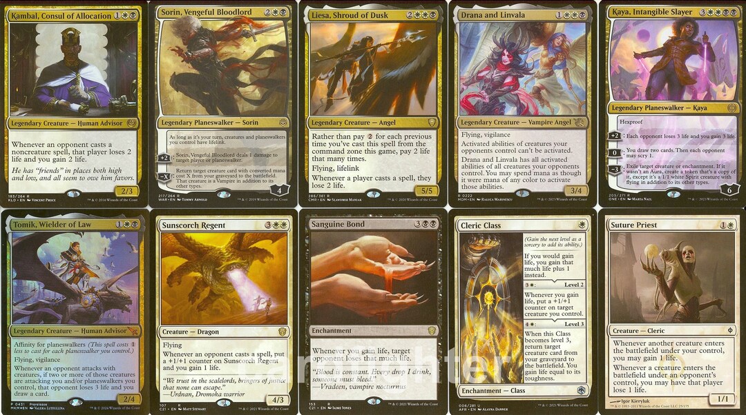 Lifegain Theme Commander EDH Deck - Liesa, Shroud of Dusk - MTG Magic ...