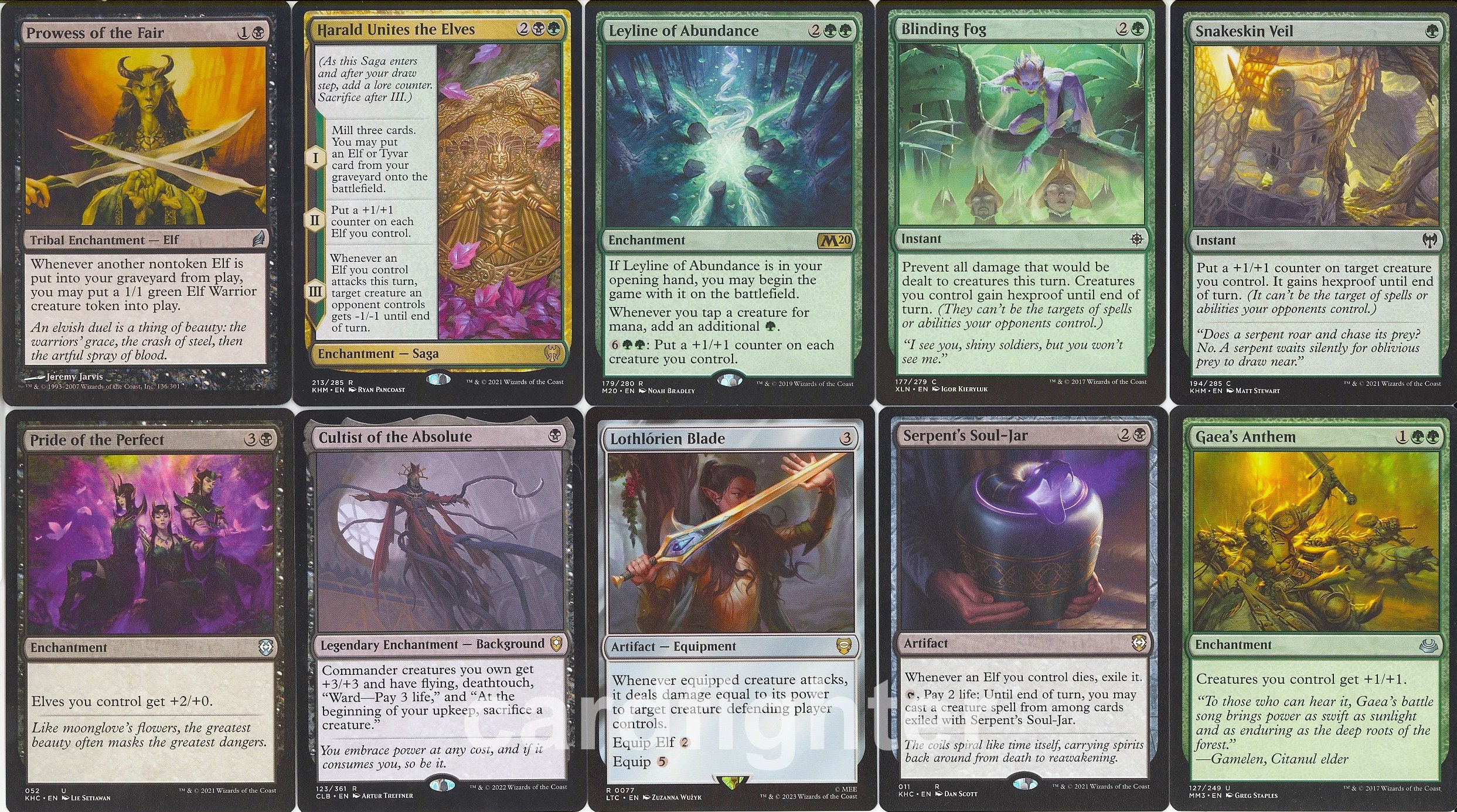 Elf Tribal Commander EDH Deck - Lathril, Blade of the Elves - MTG Magic ...