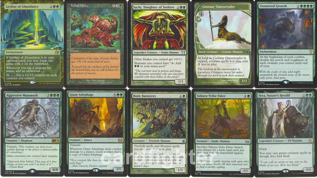 Custom Shaman Tribal Commander EDH Deck - Sachi, Daughter of Seshiro ...