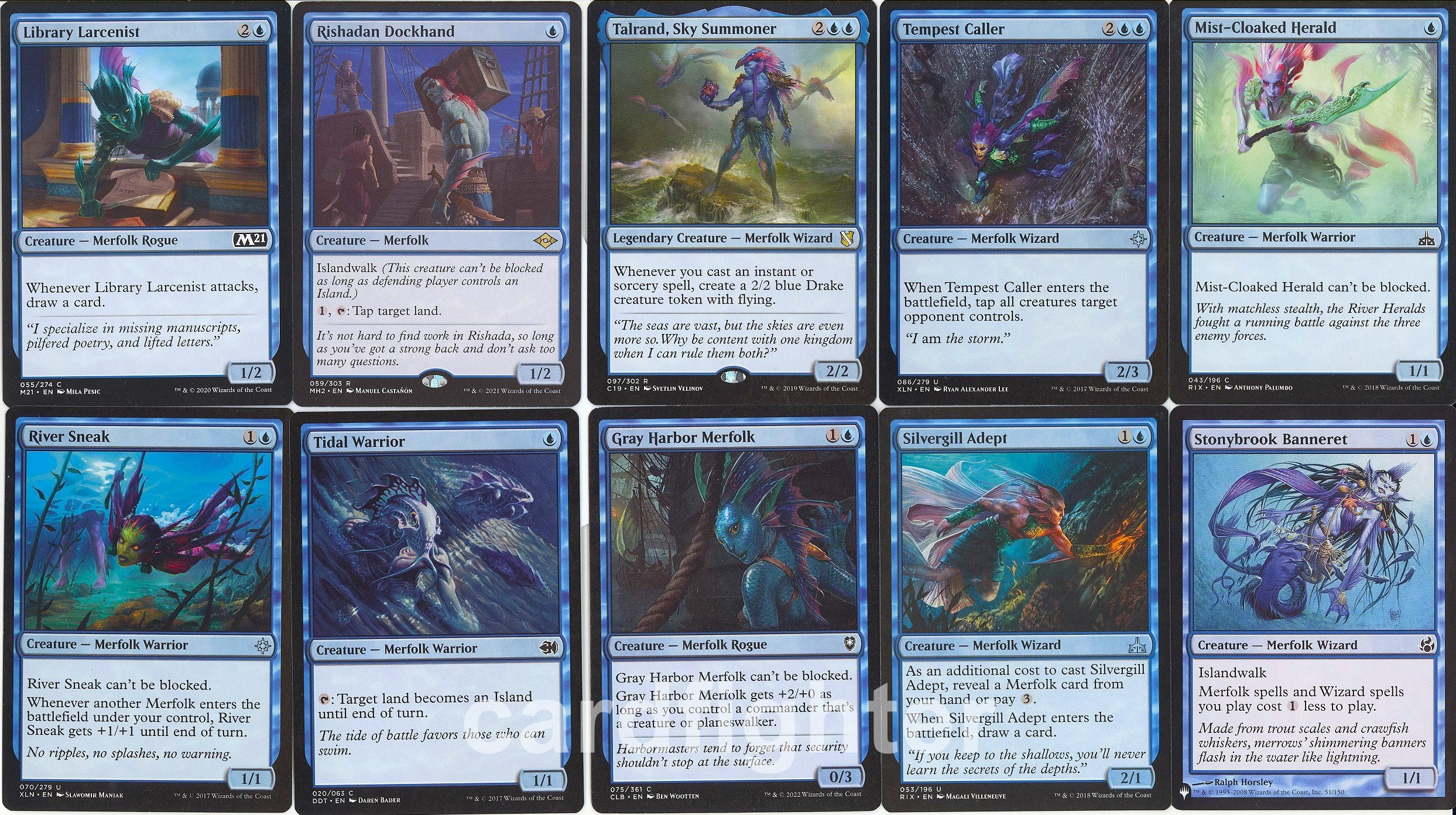 Merfolk Tribal Commander EDH Deck Svyelun of Sea and Sky - Etsy