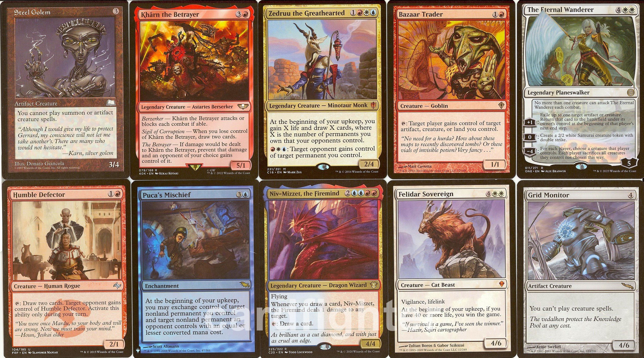 Zedruu the Greathearted Chaos Commander EDH Deck - Bazaar Trader - MTG ...