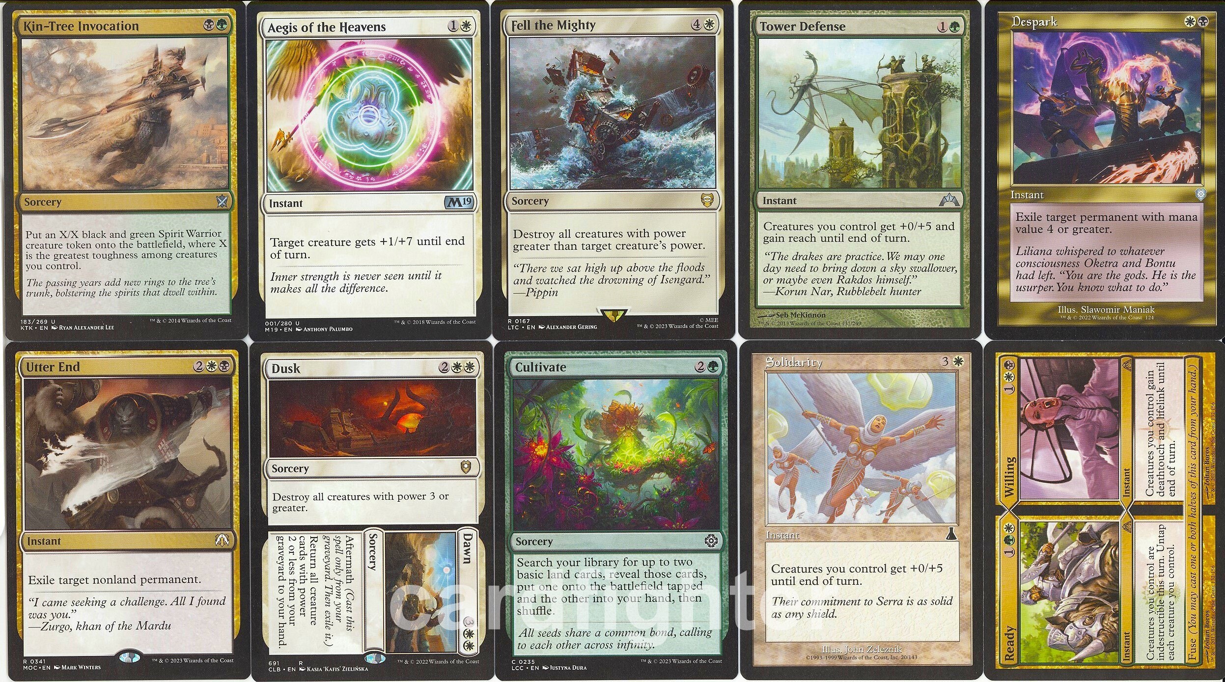 Treefolk Tribal Commander EDH Deck Doran, the Siege Tower MTG Magic ...