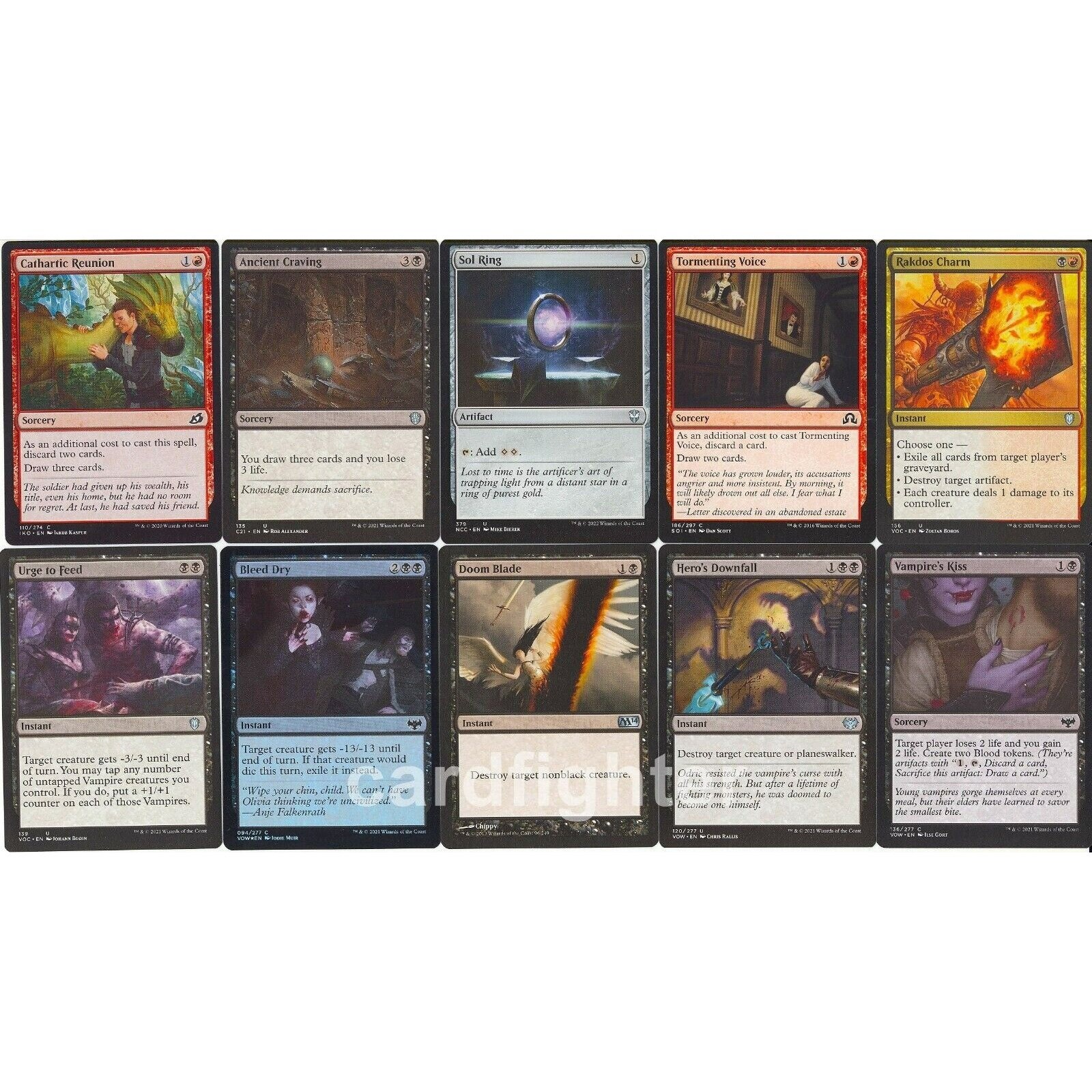 Custom Vampire Tribal Commander EDH Deck - Olivia, Crimson Bride - MTG ...