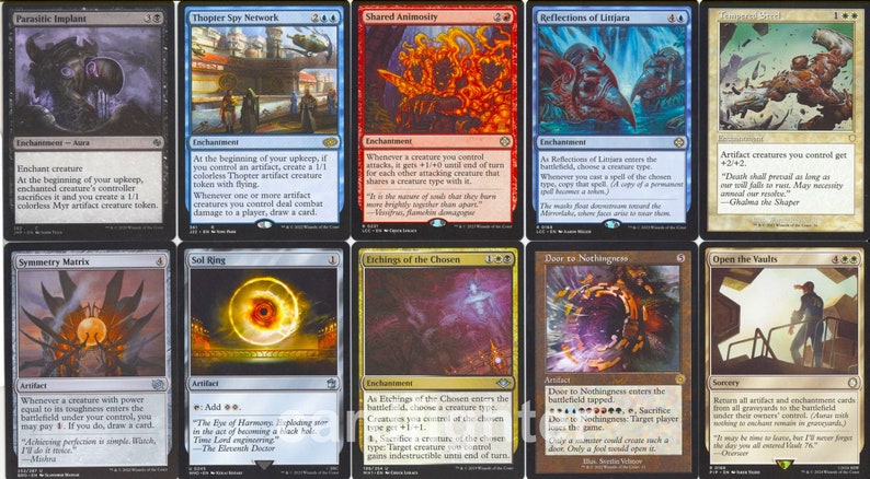 Myr Tribal Artifact Commander EDH Deck Urtet, Remnant of Memnarch MTG ...