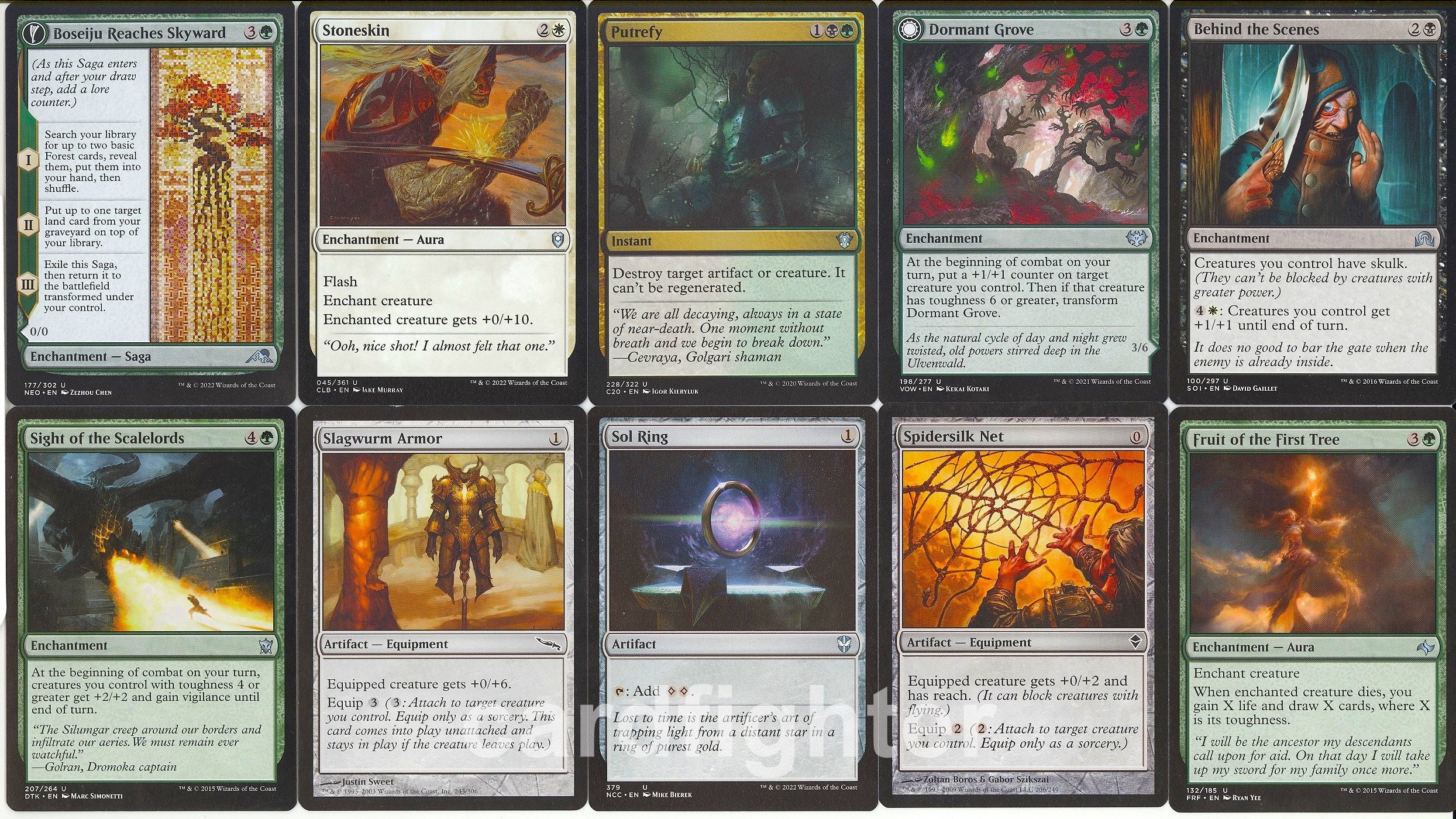 Treefolk Tribal Commander EDH Deck Doran, the Siege Tower MTG Magic ...