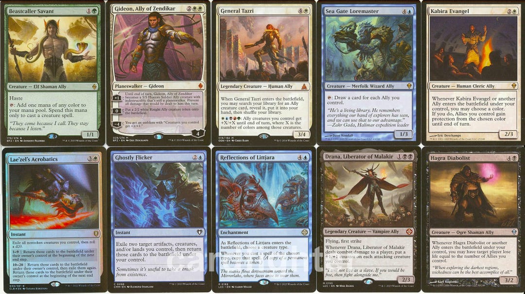 Custom Ally Commander EDH Deck - General Tazri - Magic MTG Cards - Etsy