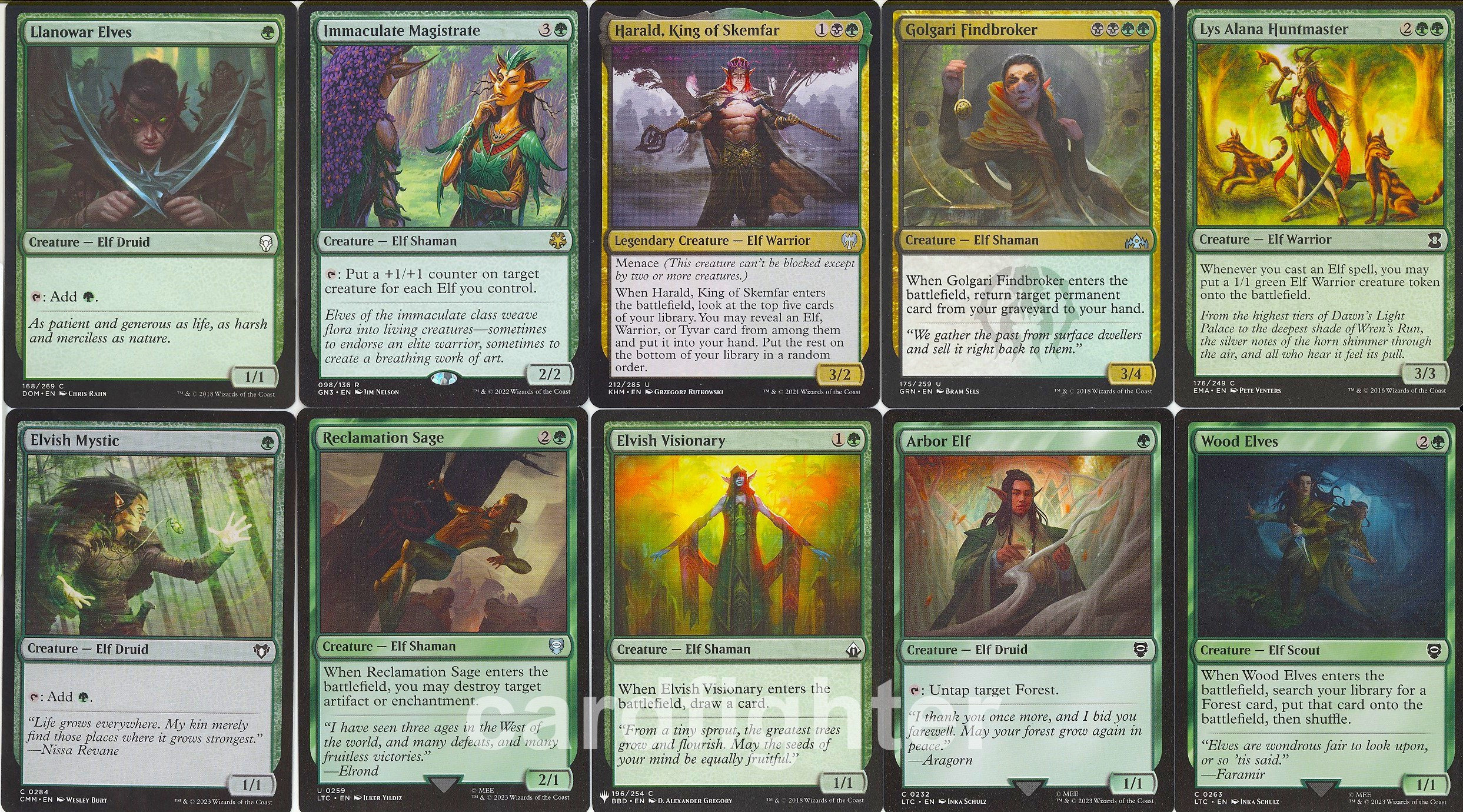 Elf Tribal Commander EDH Deck - Lathril, Blade of the Elves - MTG Magic ...
