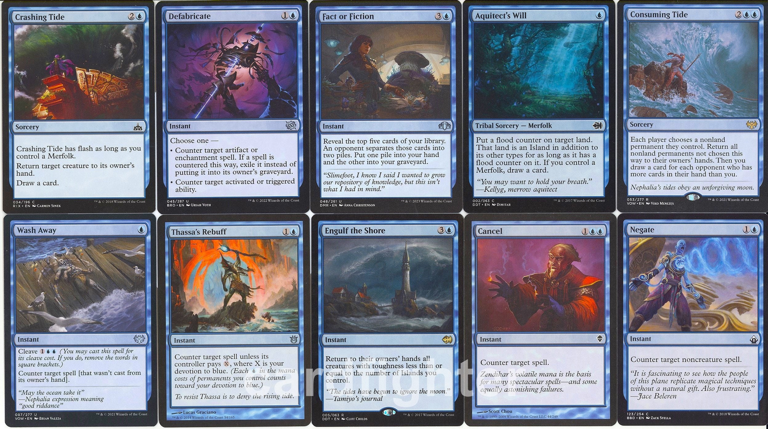 Merfolk Tribal Commander EDH Deck Svyelun of Sea and Sky - Etsy