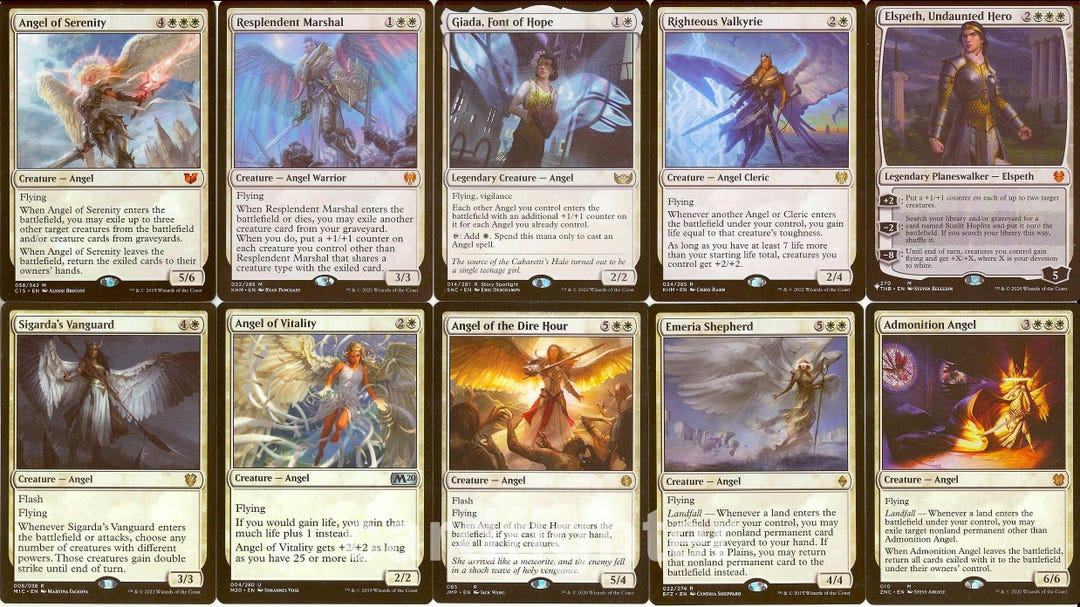 Angel Tribal Commander EDH Deck - Giada, Font of Hope - MTG Magic Cards ...