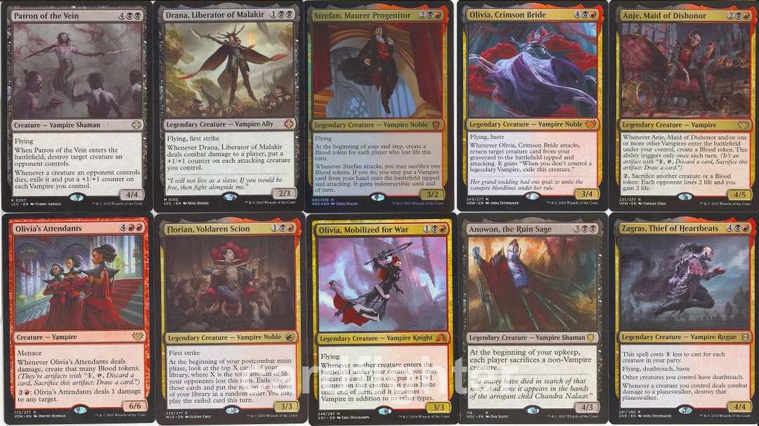 Vampire Tribal Commander EDH Deck Strefan, Maurer Progenitor MTG Magic ...