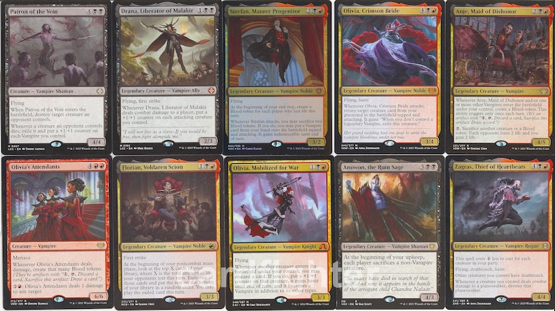 Vampire Tribal Commander EDH Deck Strefan, Maurer Progenitor MTG Magic ...