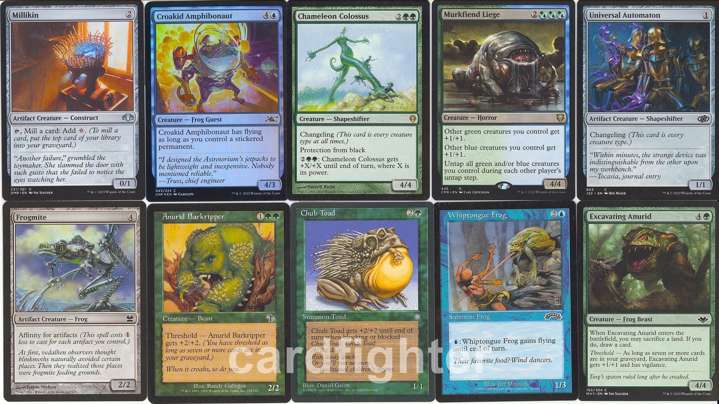 Frog Tribal Commander EDH Deck Grolnok, the Omnivore Mill MTG Magic - Etsy