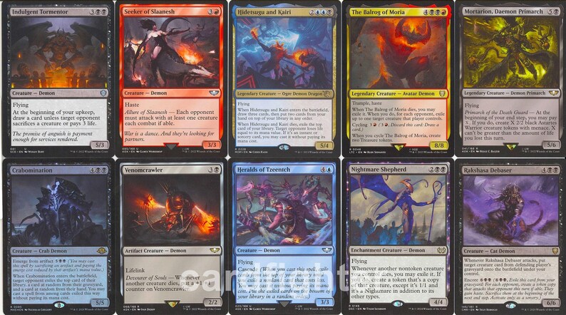 Custom Demon Tribal Commander EDH Deck - Be'lakor, the Dark Master ...