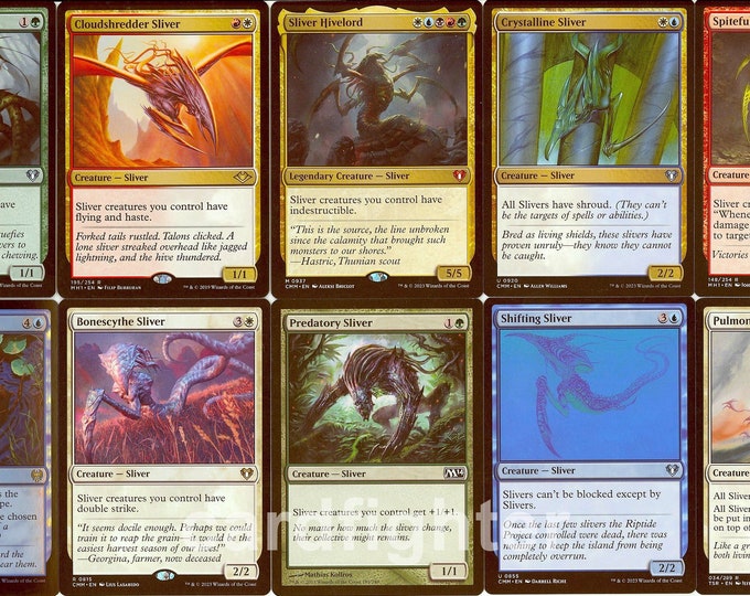 Custom Sliver Tribal Commander EDH Deck - Sliver Hivelord - Crystalline ...