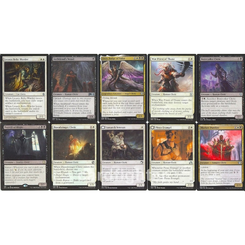 Custom Cleric Tribal Commander EDH Deck - Orah, Skyclave Hierophant ...