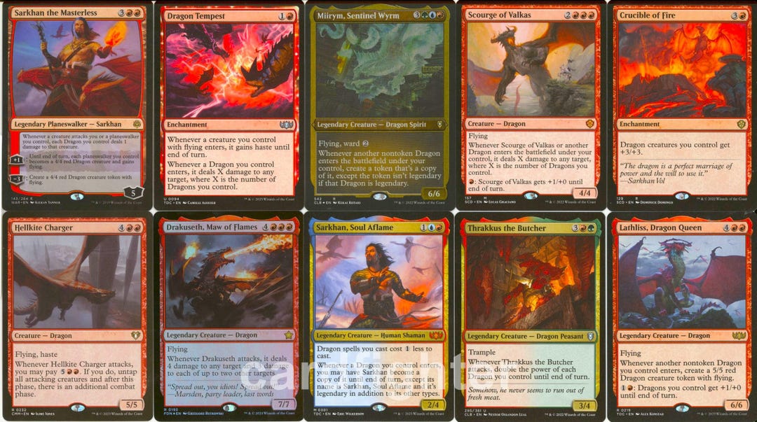 Custom Dragon Tribal Commander EDH Deck - Miirym, Sentinel Wyrm - MTG ...