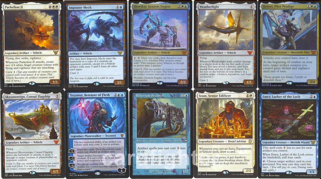 Custom Vehicle Tribal Commander EDH Deck - Shorikai, Genesis Engine ...