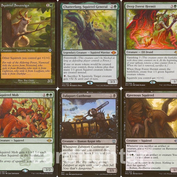 Mtg Squirrel Deck Box - Etsy