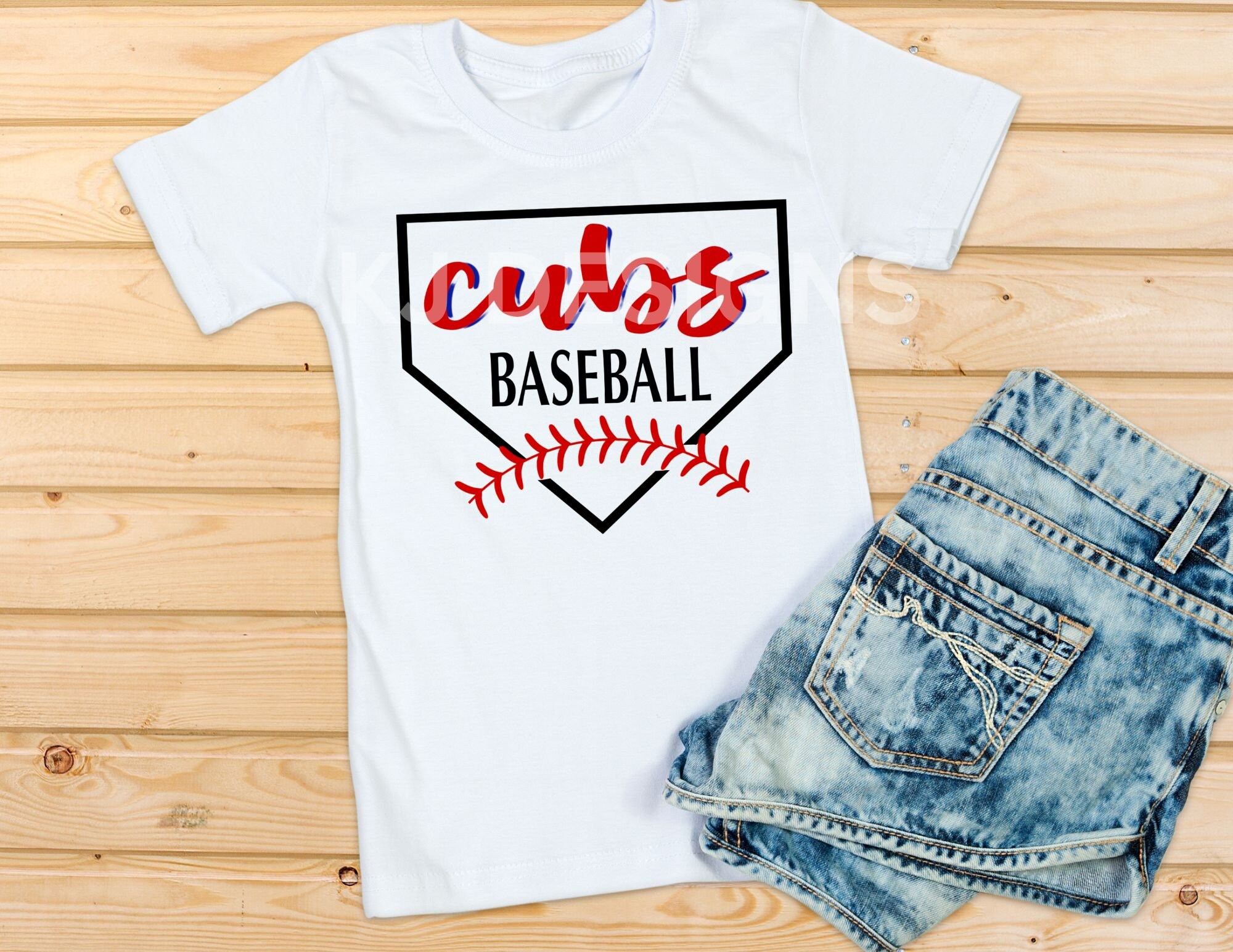 Cubs Baseball Base Design PNG Digital Download File Tball - Etsy