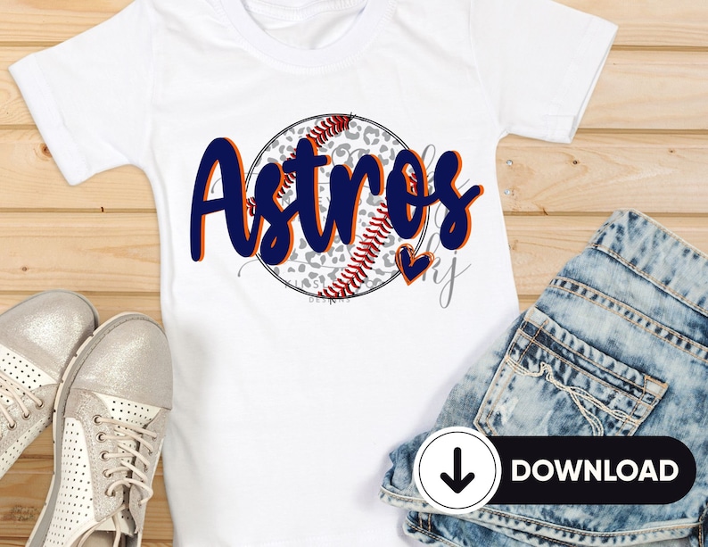Astros Baseball Tball PNG Digital Download File Leopard Print - Etsy