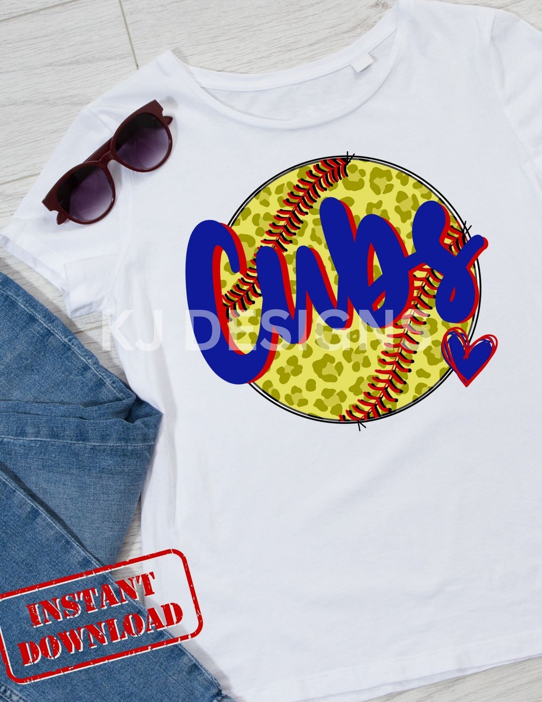 Cubs Softball Digital Download File PNG - Etsy