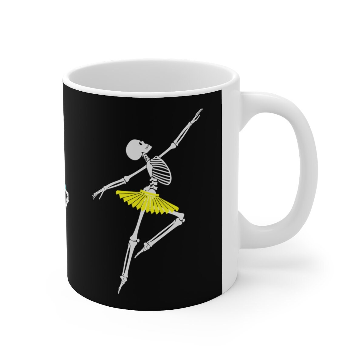Dancing Ballet Skeletons Halloween Ceramic Mug 11oz - Etsy